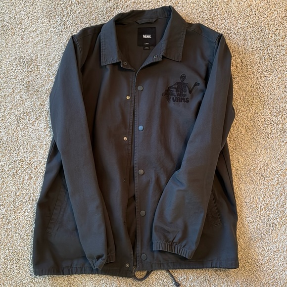 Vans | Jackets & Coats | Mens Vans Size Large Color Grey Button Down ...